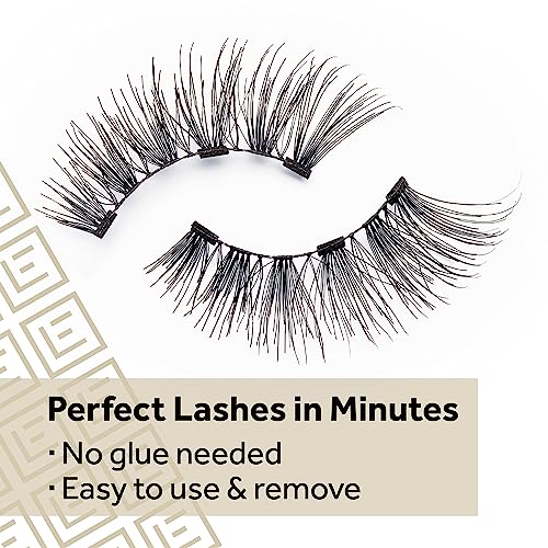 Eylure PROMAGNETIC Eyeliner & Lash Kit, No 007 Natural Fiber Eyelashes, Black