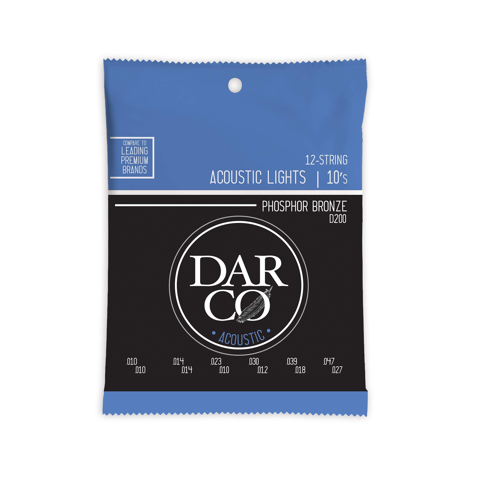 Darco Acoustic Strings, 92/8, 12 String, Light