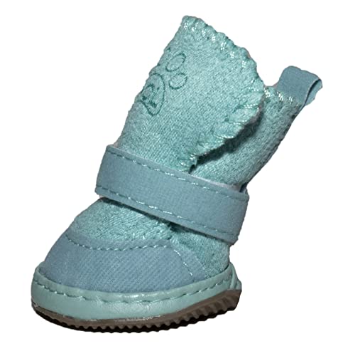 Puppy Snow Booties for Small Dogs, Chihuahua Booties for Winter, Tiny Cat Booties, Cat Shoes for Cold Weather Green Label 4