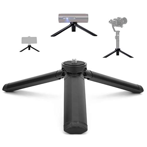 DAUERHAFT Mini Tripod,Camera Tripod Stand,Desktop Tripod,Action Camera Stand,Portable Tripod with Rubber Pad,Aluminium Alloy,for Mobile Phone,Cameras,Sports Cameras and Other Equipment