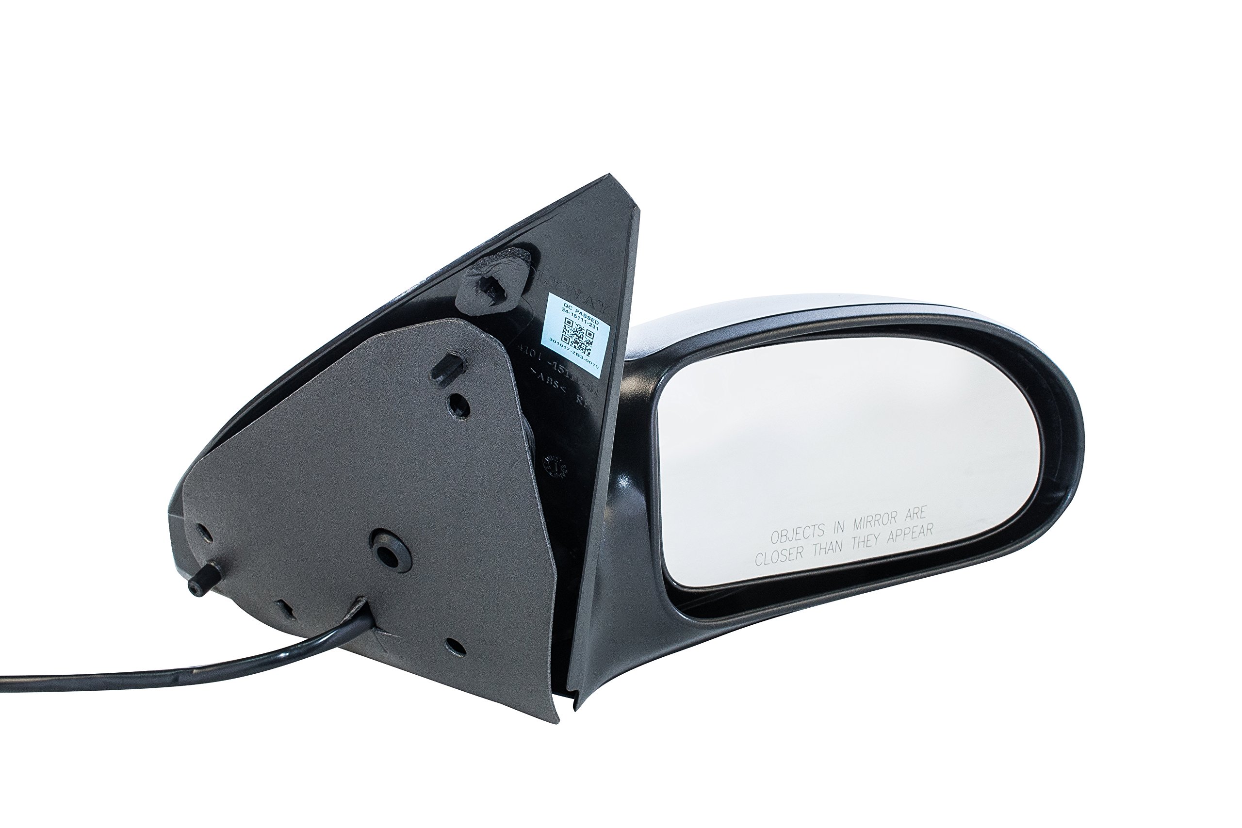 Dependable Direct Left Driver Side Textured Power Operated Non-Heated Non-Folding Door Mirror for USA Built Ford Focus (2000 2001 2002 2003 2004 2005 2006 2007) - Parts Link #: FO1320180