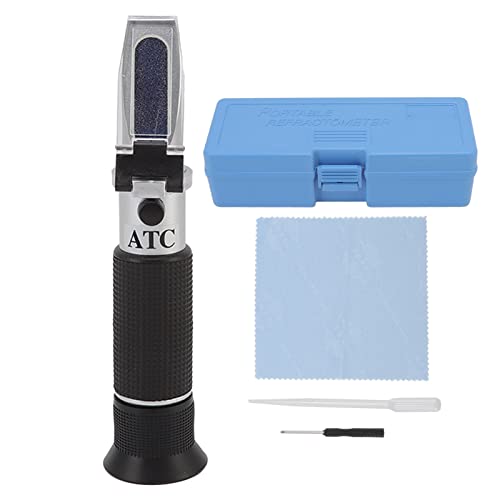 Handheld Refractometer, Accurate Data Salinity Refractometer Fast Measurement Clear Reading Wide Application for Aquarium