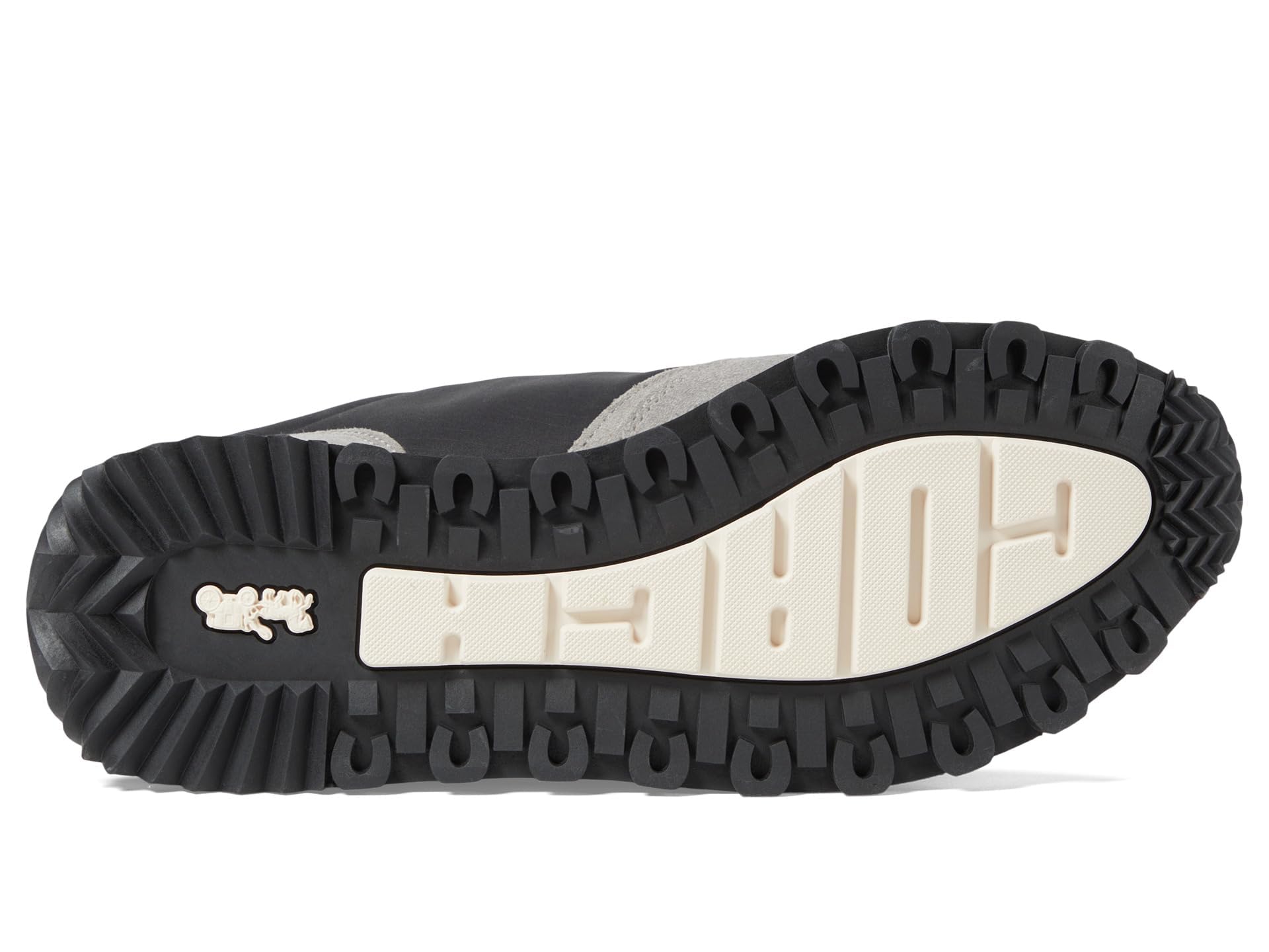 Coach Women's Runner Sneaker, Black/Chalk, 8