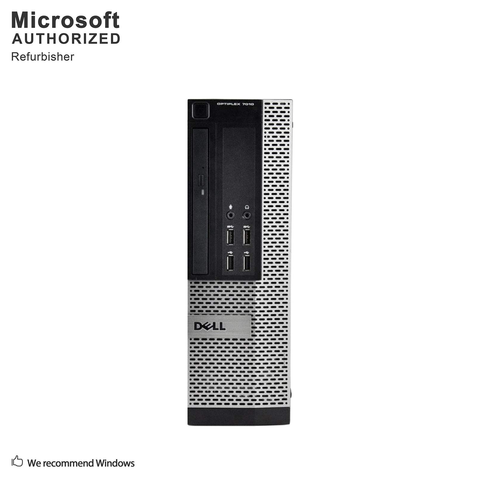 Dell Optiplex 7010 Small Form Factor Business Desktop Computer, Intel Quad Core i5-3470 up to 3.6GHz, 16G DDR3, 256G SSD, DVDRW, WiFi, BT, DP, VGA, Win 10 Pro 64 English/Spanish/French(Renewed)