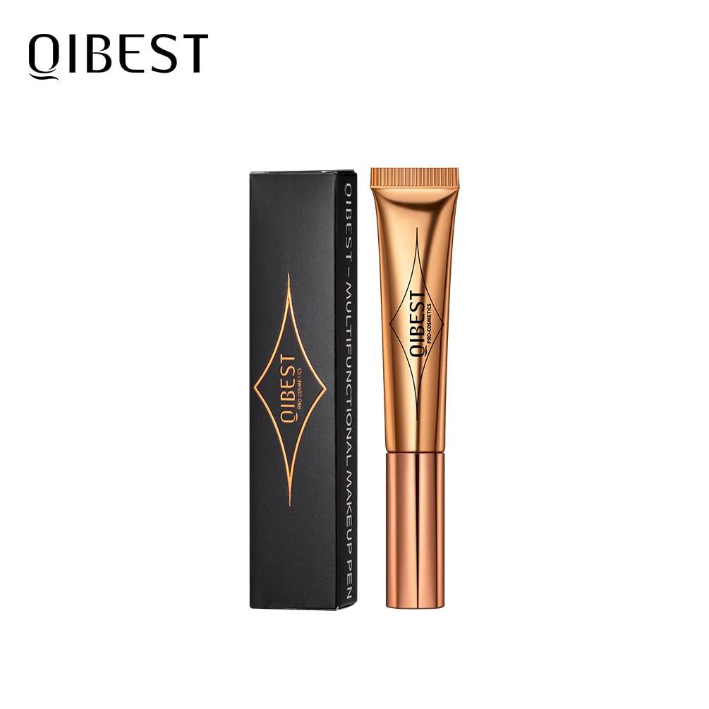 Highlighter Beauty Wand, Shimmer Liquid Face Highlighter, Smooth Creamy Liquid Highlighter Stick with Soft Cushion Applicator, Waterproof Body Face Glowing Highlighter Makeup(3pcs)