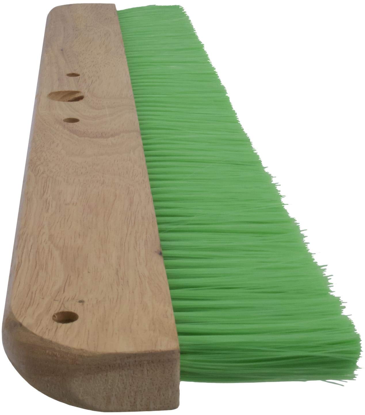 MARSHALLTOWN Wood Backed Concrete Broom, Green Nylon Bristles, 36 Inch, Fine Finish, Made in USA, 6561