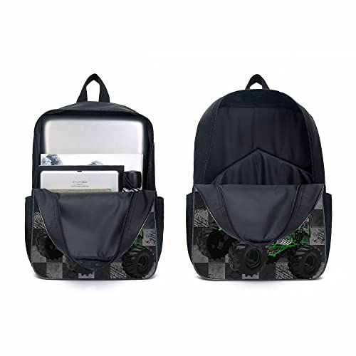 LAXLIIO Cool Trucks Backpack Lightweight Travel bags For Men Women Resistant Durable 16 inches