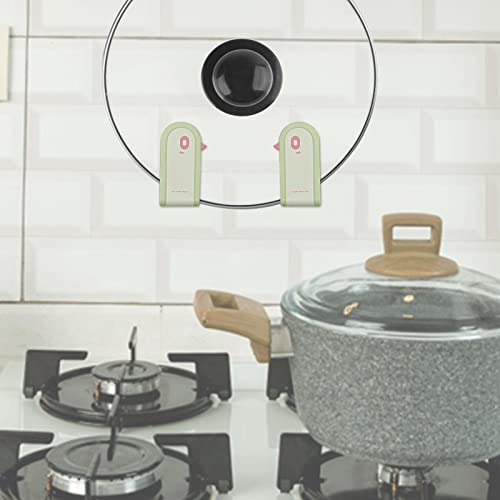 Pot Lid Organizer, Pot and Pan Cover Stand, Punch Free Wall Mount Pan Covers Storage, Non-slip Cutting Board Organizers for Kitchen Wall Adj