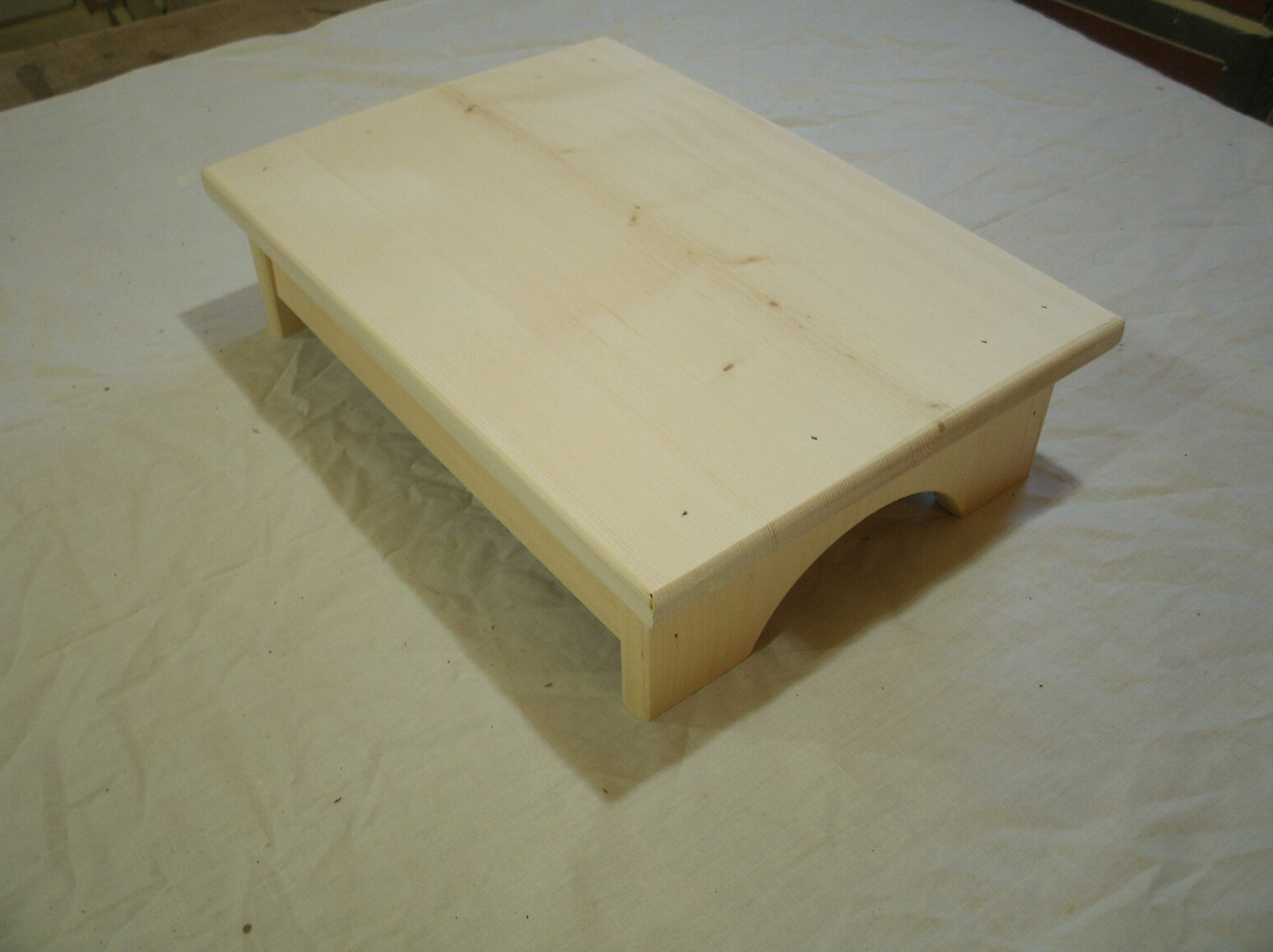 handmade 4" unfinished pine wooden step stool, wooden step stool, step stool, rustic wooden step stool