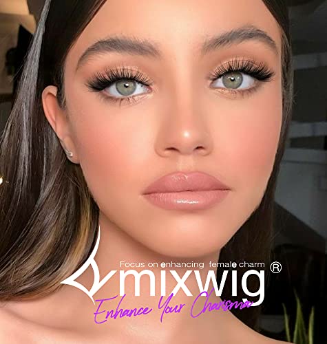 Eyelashes Wispy Natural Lashes Cat Eye Lashes Fluffy Mink Lashes Fake Eyelashes 8D Volume 18MM Faux Mink Eyelashes that Look Like Extensions 9 Pairs Pack