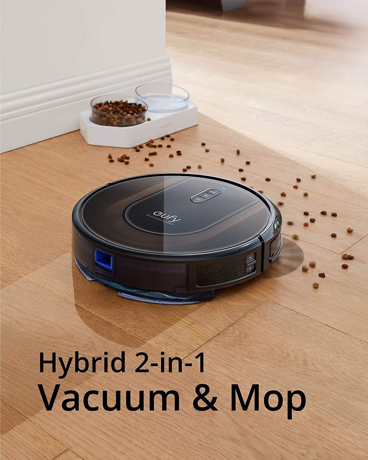 eufy by Anker, by Anker, RoboVac G30 Hybrid, Robot Vacuum with Smart Dynamic Navigation 2.0, 2-in-1 Sweep and mop, 2000Pa Suction, Wi-Fi, Boundary Strips丨 RoboVac Disposable Mopping Cloths