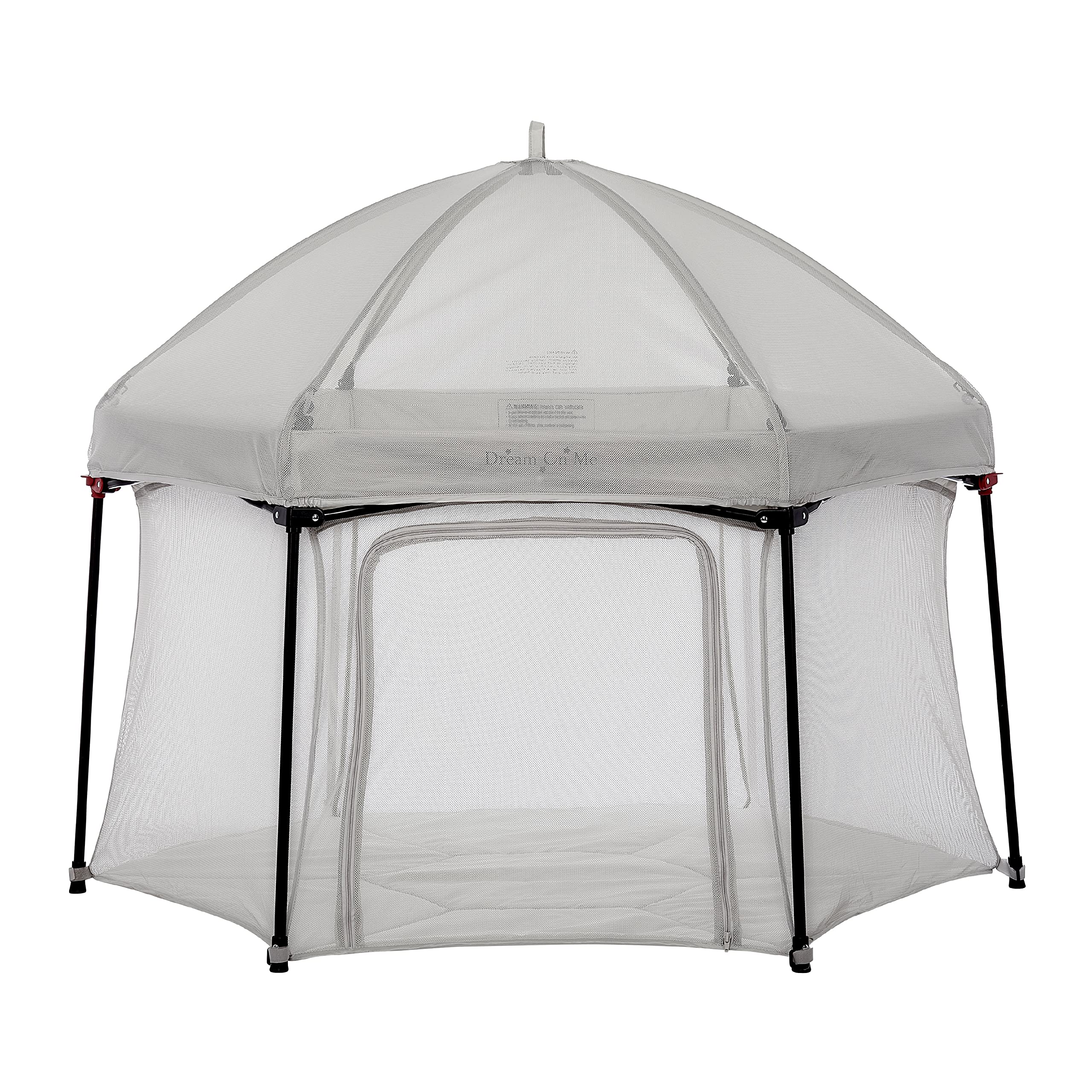 Dream On Me Onyx Playpen Set with Canopy, Grey