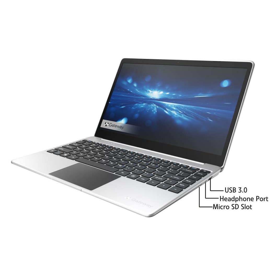 Gateway 14" FHD Ultra Slim Laptop, 11th Gen Intel 4-Core i5-1135G7, Intel Iris Xe Graphics, 16GB RAM, 512GB SSD, Tuned by THX, USB-C, HDMI, WiFi, FP Reader, Webcam, SPS HDMI Cable, Win 10