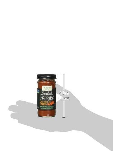 Frontier Co-op Smoked Paprika, 1.87 Ounce, Oak Wood Smoked & Ground Spanish Paprika, Deep Smokey Flavor, Kosher