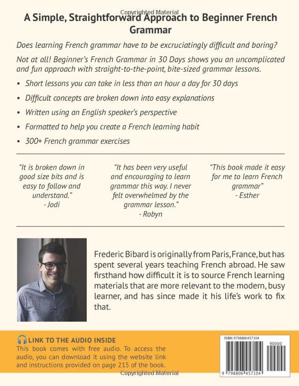 French Grammar for Beginners Textbook + Workbook Included: Supercharge Your French With Essential Lessons and Exercises (French Grammar Textbook)