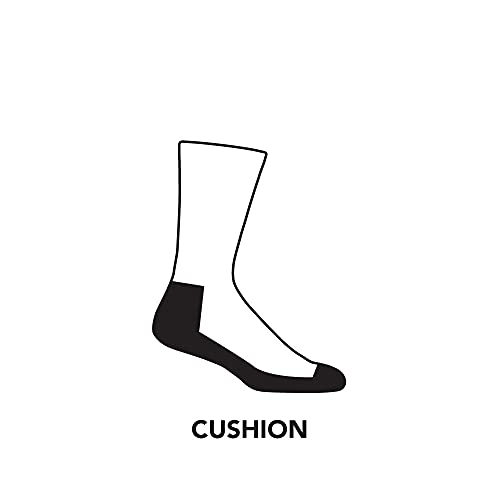 DARN TOUGH (Style 1657) Men's The Standard Lifestyle Sock - (Black, Large) - 6 Pack Special