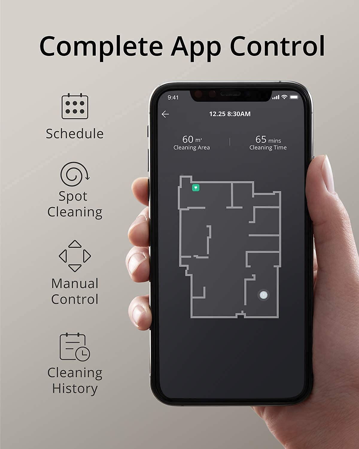 eufy by Anker, by Anker, RoboVac G30 Hybrid, Robot Vacuum with Smart Dynamic Navigation 2.0, 2-in-1 Sweep and mop, 2000Pa Suction, Wi-Fi, Boundary Strips丨 RoboVac Disposable Mopping Cloths