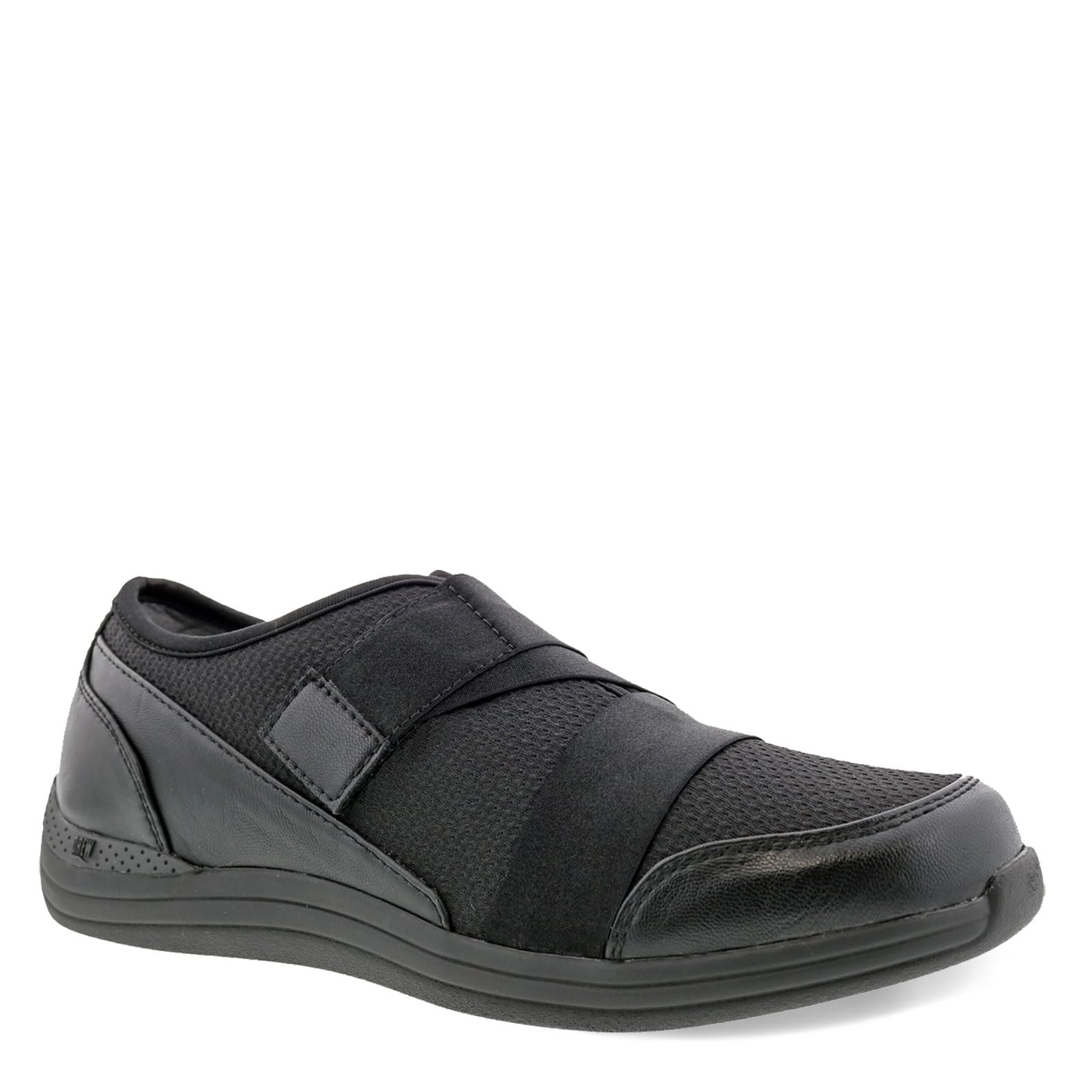 Drew Aster Womens Cross Strap Comfort Shoe, Black Combo,9.5 Wide (D)