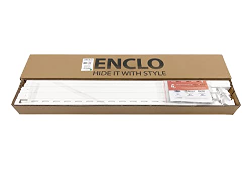 Enclo Privacy Screens ZP19068 Wilmington Vinyl No Dig Privacy Fence Screen Kit, 36in W x 48in H, White, 2 Panels