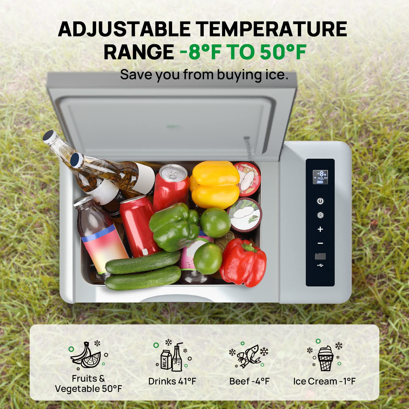 F40C4TMP Bundle - 2 Items: 23 Quart Portable Refrigerator and 220Wh Portable Power Station