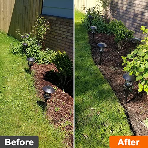 Fadown Edger Lawn Tool Half Moon Lawn Edger with Saw-Tooth Blade for Cleaning Edges Along Sidewalks Driveways Garden Flower Beds-Made of Stainless Steel with T-Grip Handle