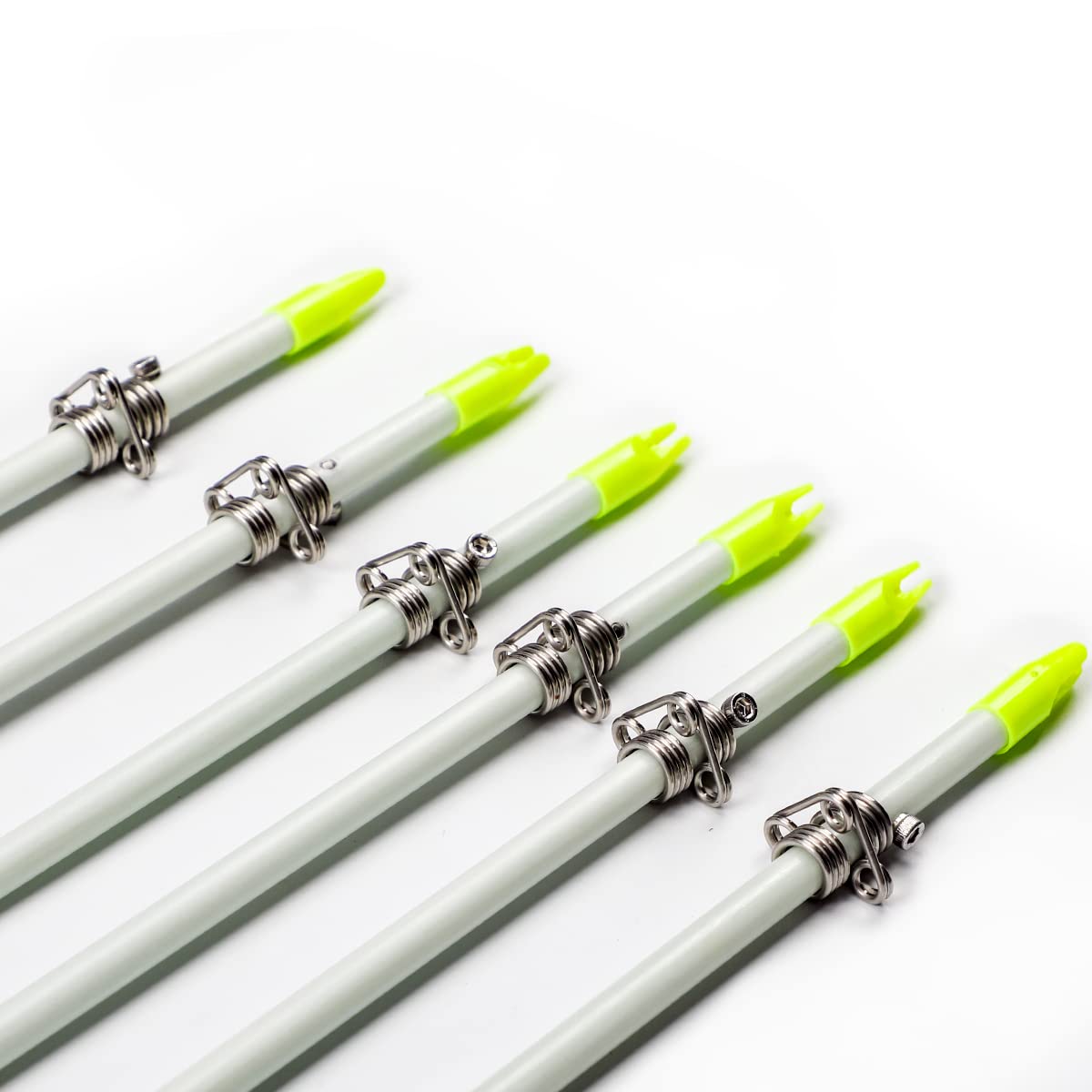 CUPID 34'' Fiberglass Bowfishing Arrow with Safety Slides for Compound & Recurve Bows& Long Bows Target Practice Fishing Hunting (6 Pack)