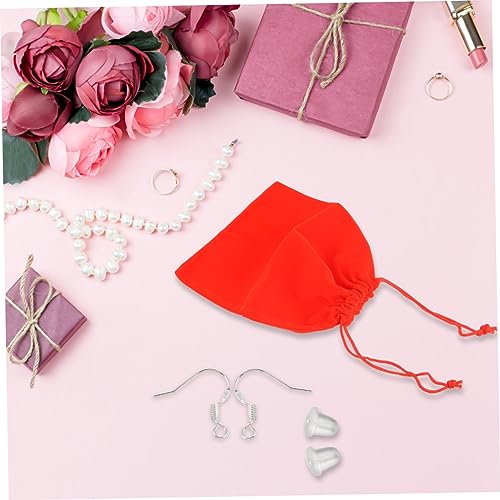 COHEALI 1 Set 200PCS Ear Hook earplug Set Ear Plugs Silicone Earring Findings Supplies Ornament Hooks Ear
