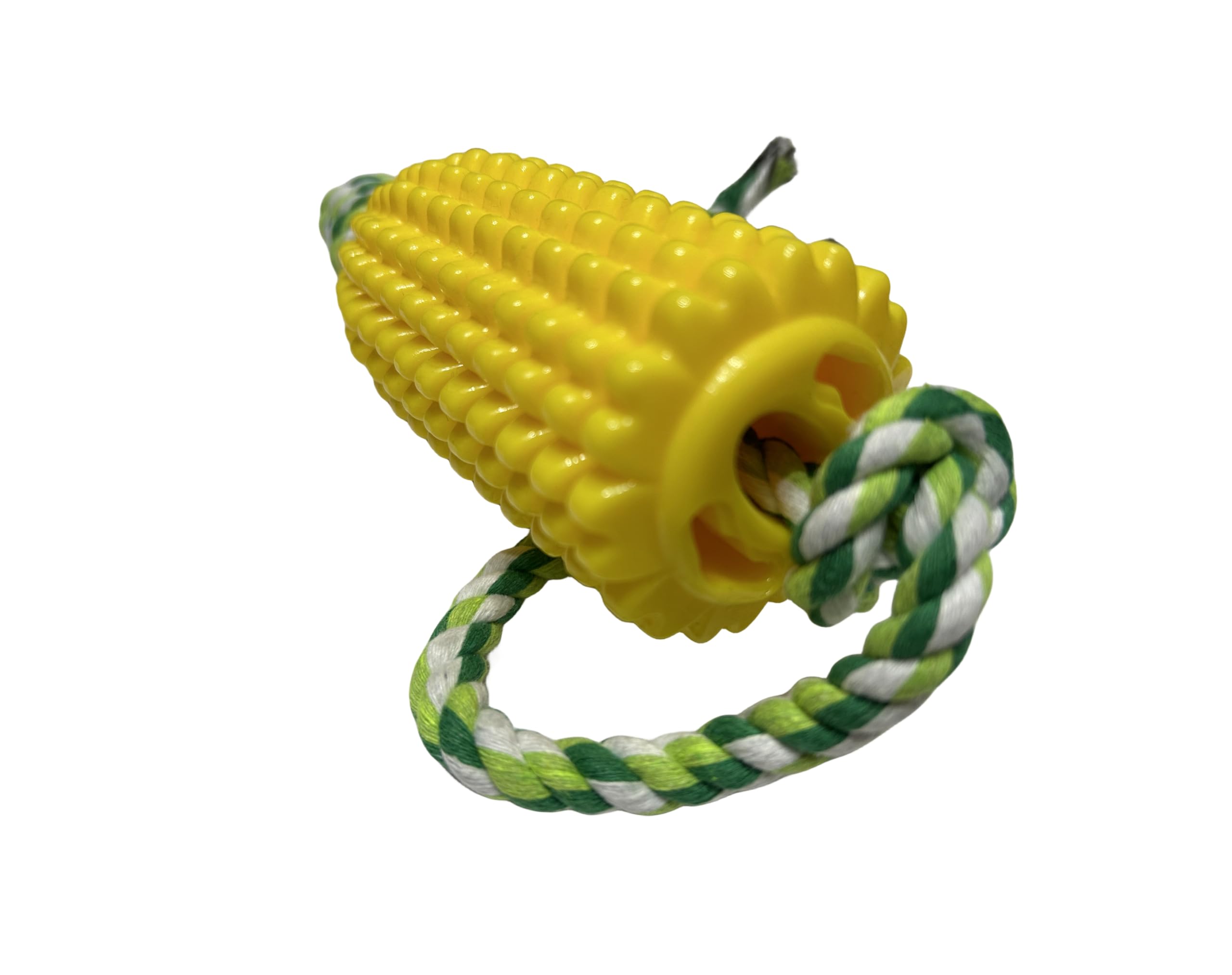 Lydtran Dog Dental Stick Corn Teeth Cleaning Chew Toy for Small Medium Large Dogs with Cotton Rope (Without Squeaker)