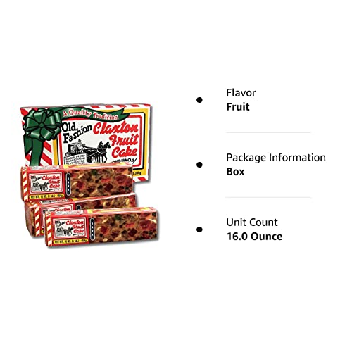 Claxton Fruit Cake - 3-1 Lb. Dark Recipe