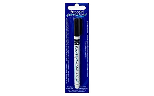 DecoArt DGPM14-K Glass Paint Marker, Black