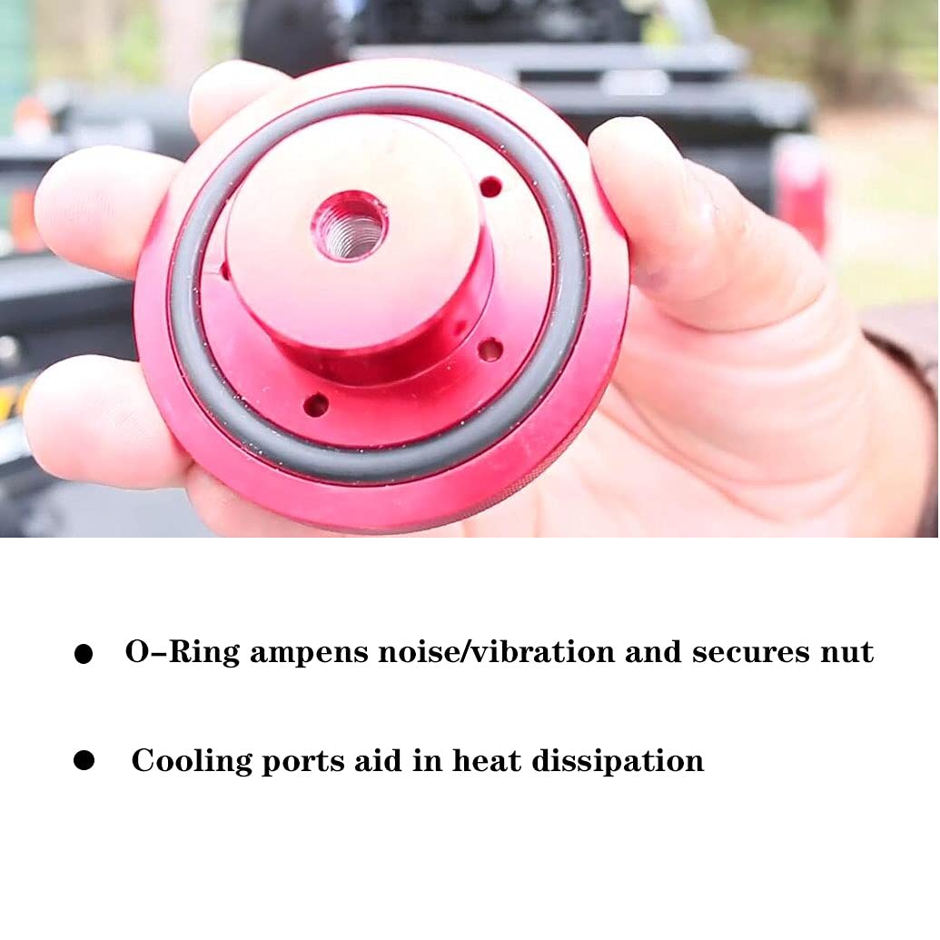Eliminator Prop Nut #GFEL-MK-BK-DP Boat Motor Replace for T-H Marine Compatible with MinnKota 80, 101 and 112 Trolling Motor (red)