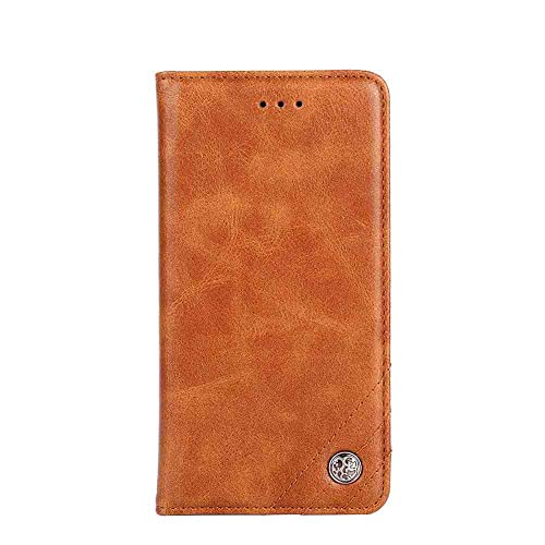 CyrGuard Phone Cover Wallet Folio Case for Samsung Galaxy A40, Premium PU Leather Slim Fit Cover for Galaxy A40, Anti-Dirt, Brown
