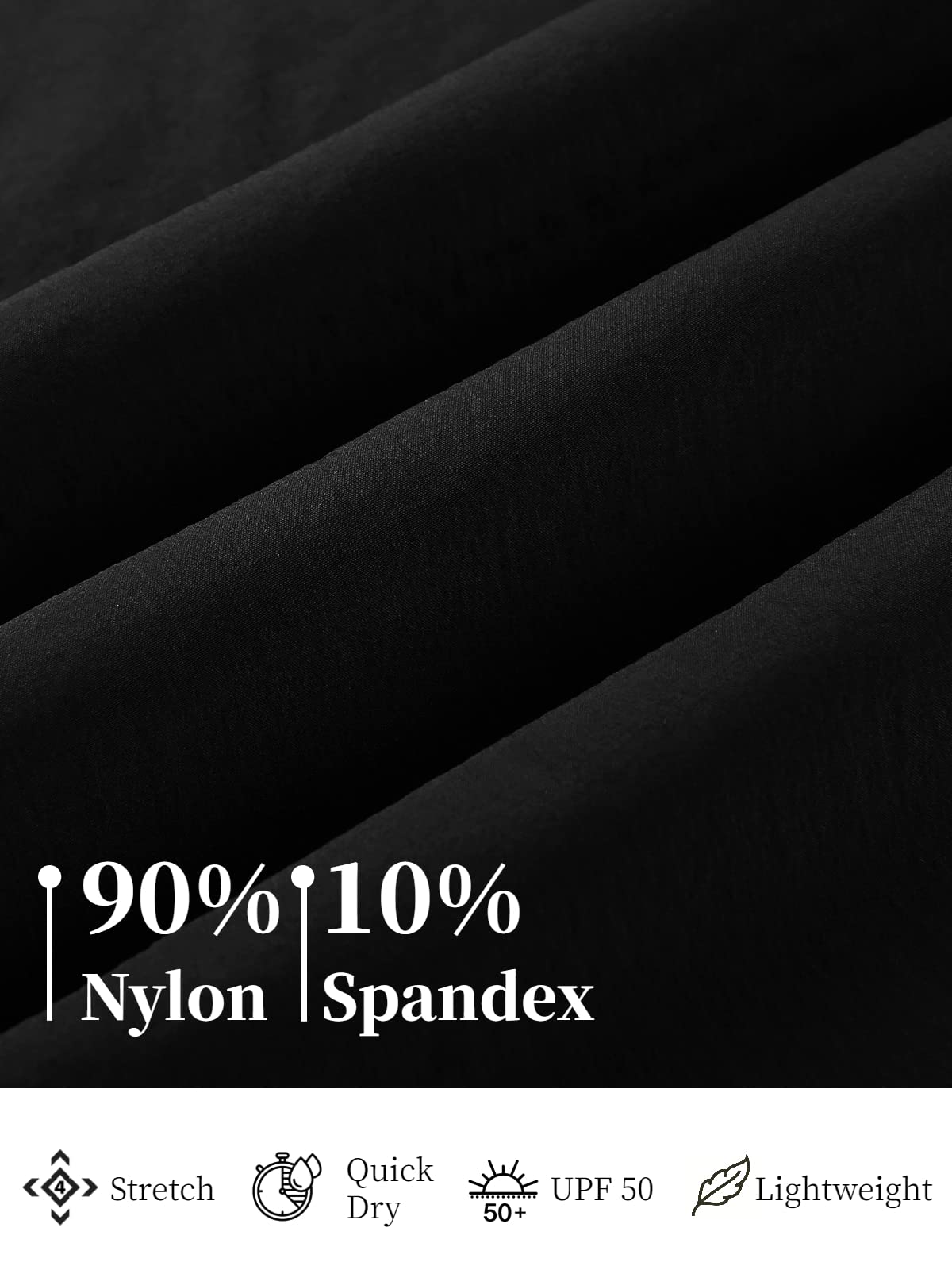 EXARUS Mens Golf Pants Stretch Relaxed Fit Expandable Waist Quick Dry Dress Pants with Pockets Flat Front Lightweight Black XL