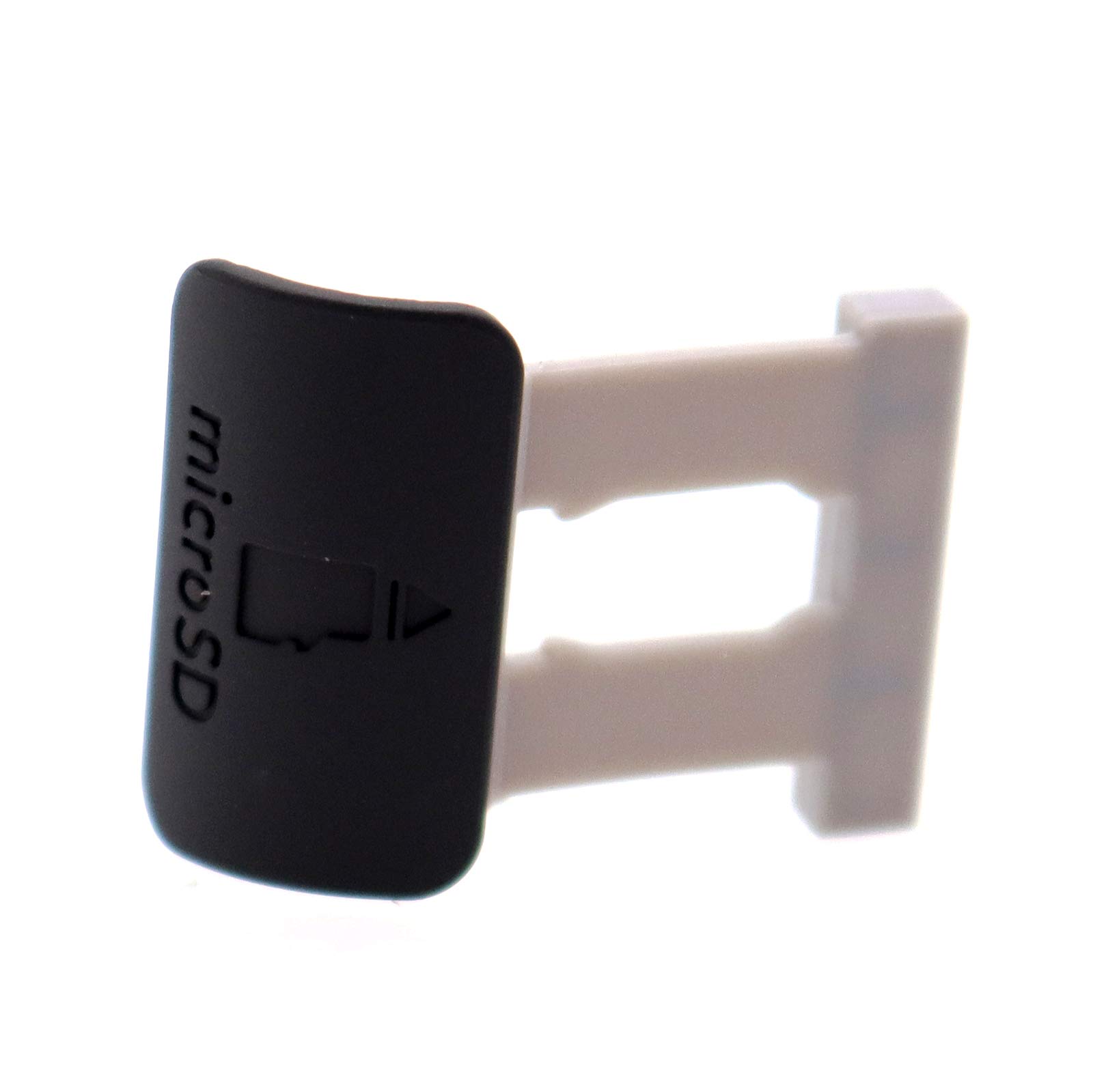 Deal4GO Replacement Memory SD Card Slot Plastic Dust Cover Bezel for Nintendo Switch Lite Console (Gray)