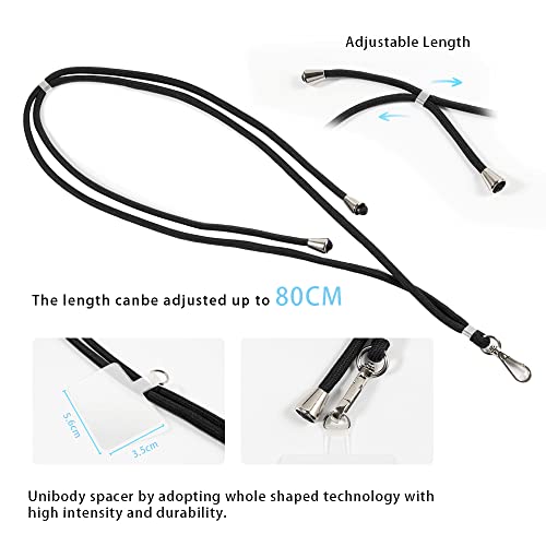 Shantime Infinix Zero 6 X620 Case + Universal Mobile Phone Lanyards, Neck/Crossbody Soft Strap Silicone TPU Cover Bumper Shell for Infinix Zero 6 Pro (6.18β)