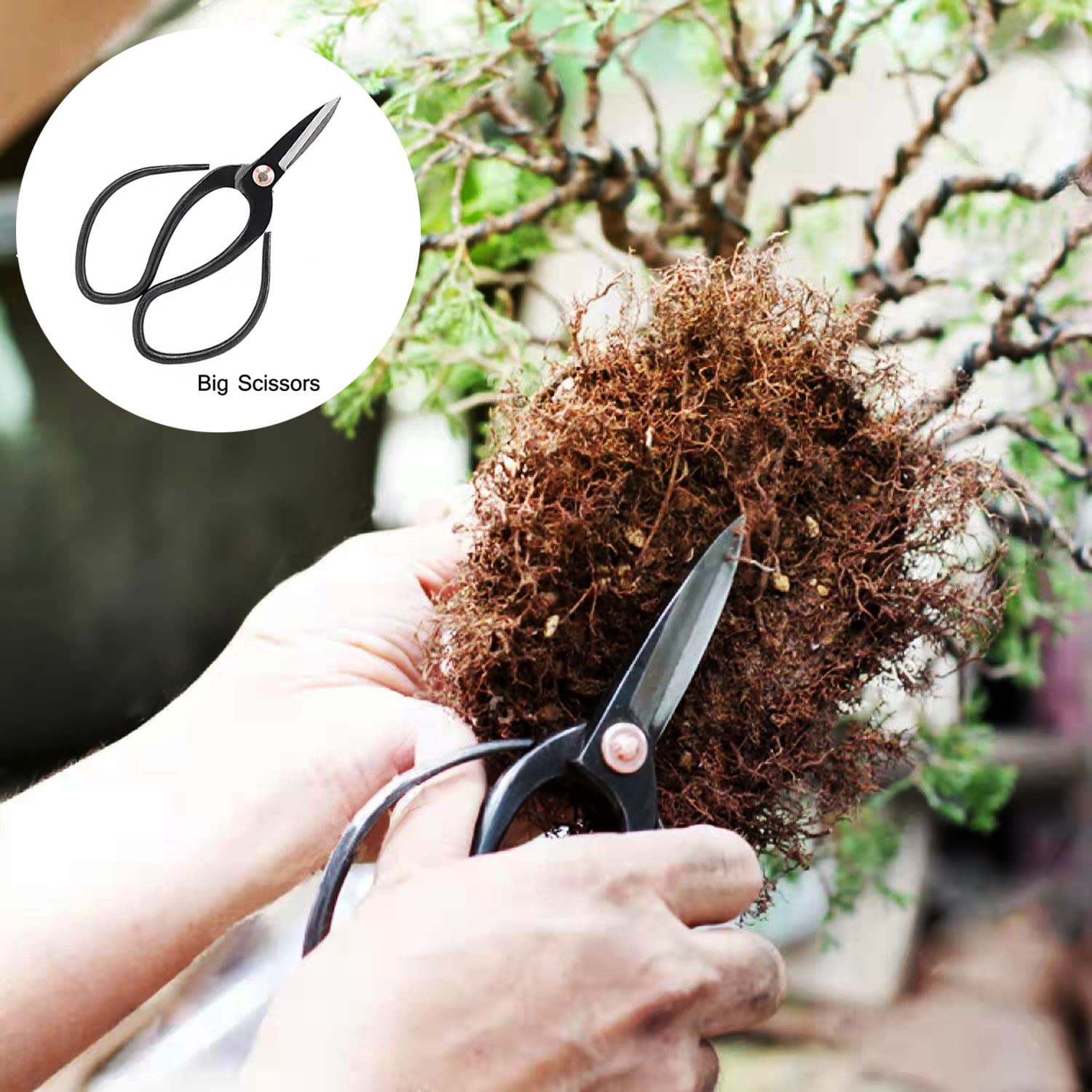 HIPENO Bonsai Tools Set, 24 PCs Bonsai Tree Kit High Carbon Steel Bonsai Tree Trimming Pruning Shears, Scissors, Bonsai Wires, Gardening Gifts for Bonsai Starter