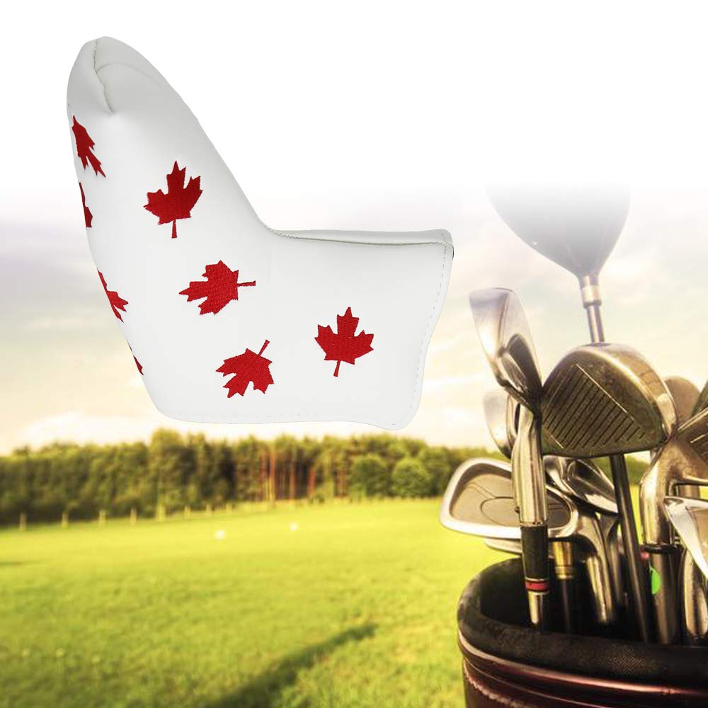 Dark Horse Golf Putter Head Cover headcover Red Maple Leaf Fit All Brands Scotty Cameron Ping TaylorMade Odyssey Callaway Titleist