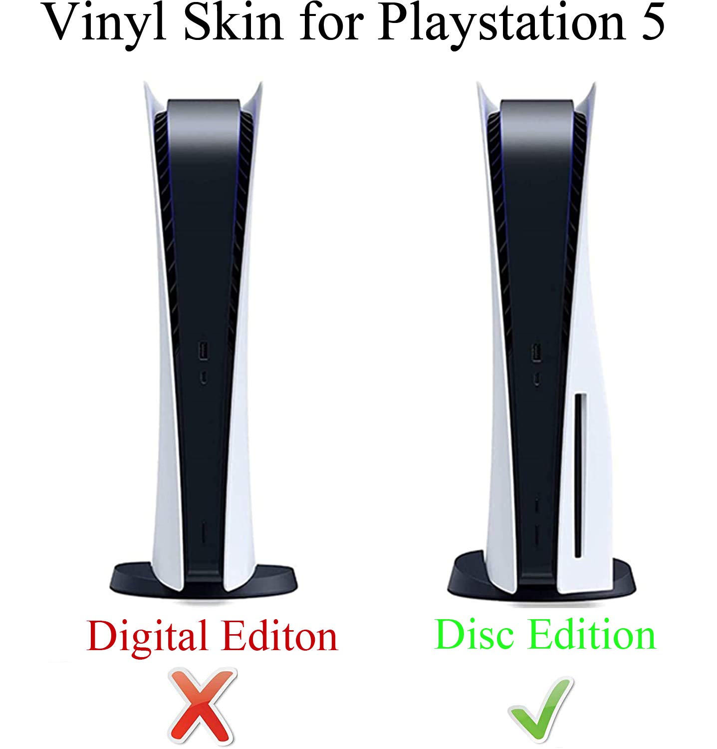 Decal Moments PS 5 Standard Disc Console Controllers Full Body Vinyl Skin Sticker Decals for Play Station 5 Console and Controller Red