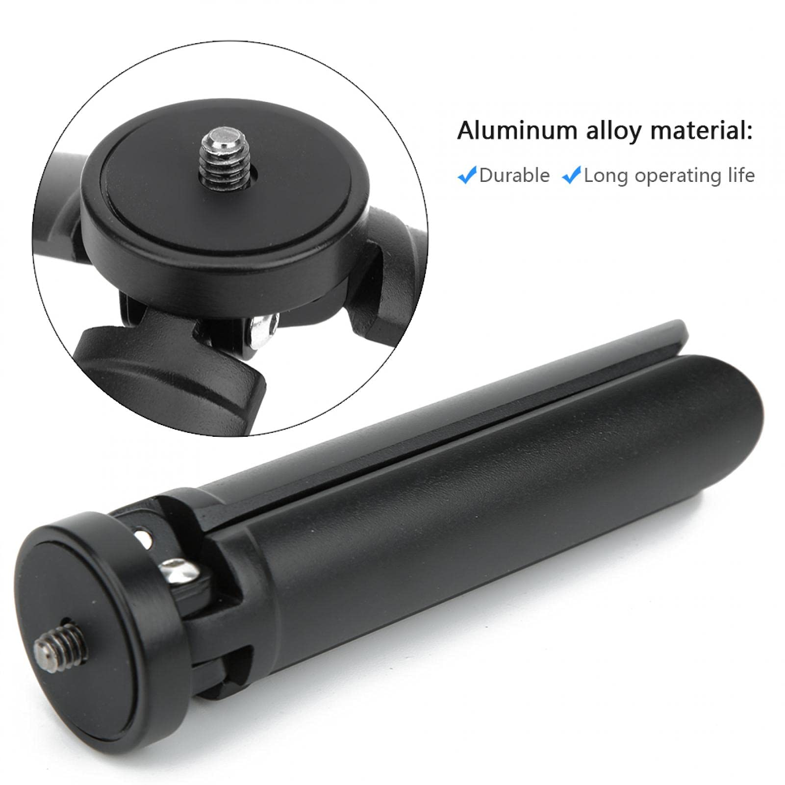 Desktop Tripod, Lightweight Non Slip Portable Action Camera Stand with 1/4" Screws for Outdoor Shooting for Cameras