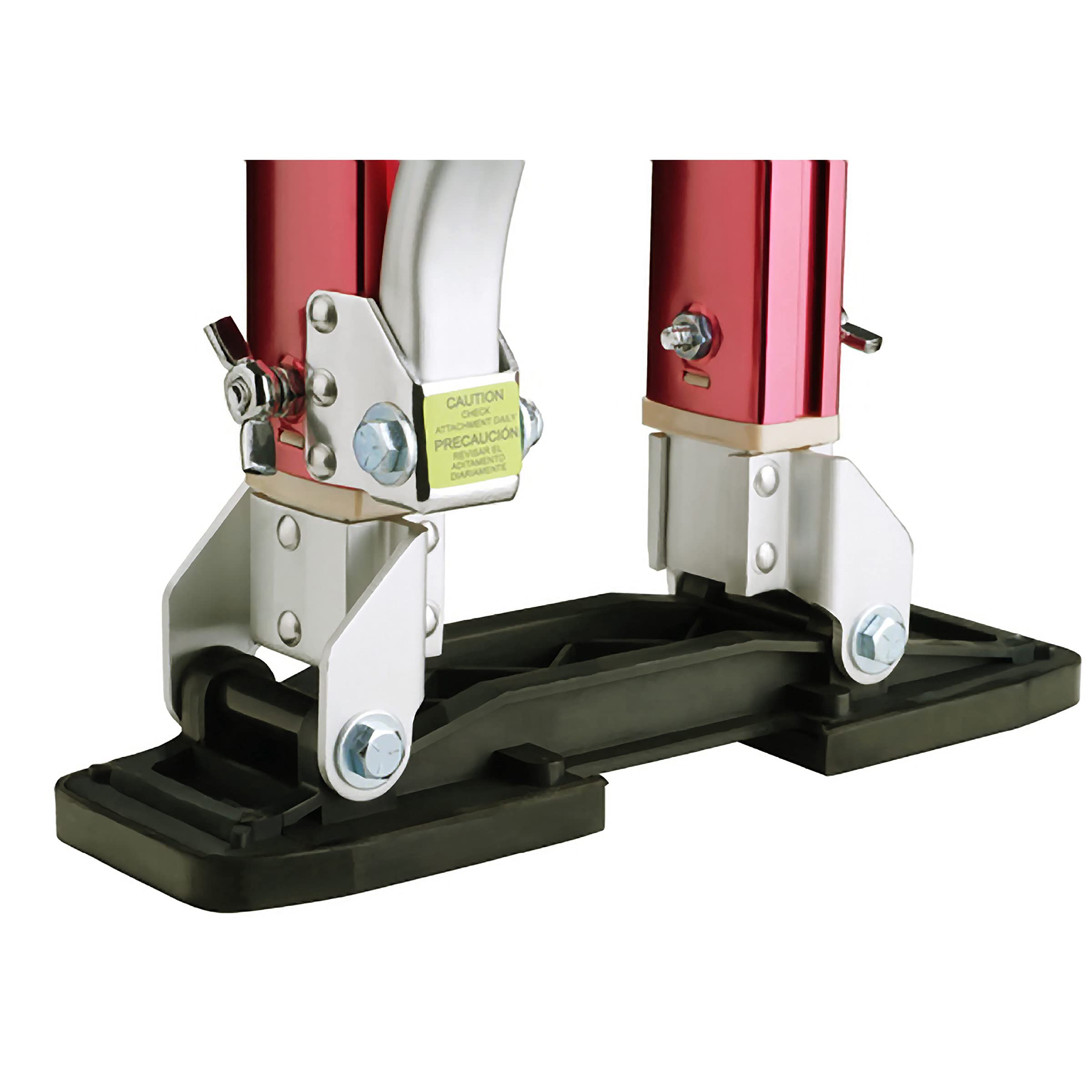 Drywall Stilts β 18-30-inch Aluminum Spring Loaded Stilts with A Locking Heel Strap for Construction, Painting, and Finishing by Pentagon Tools (Red)