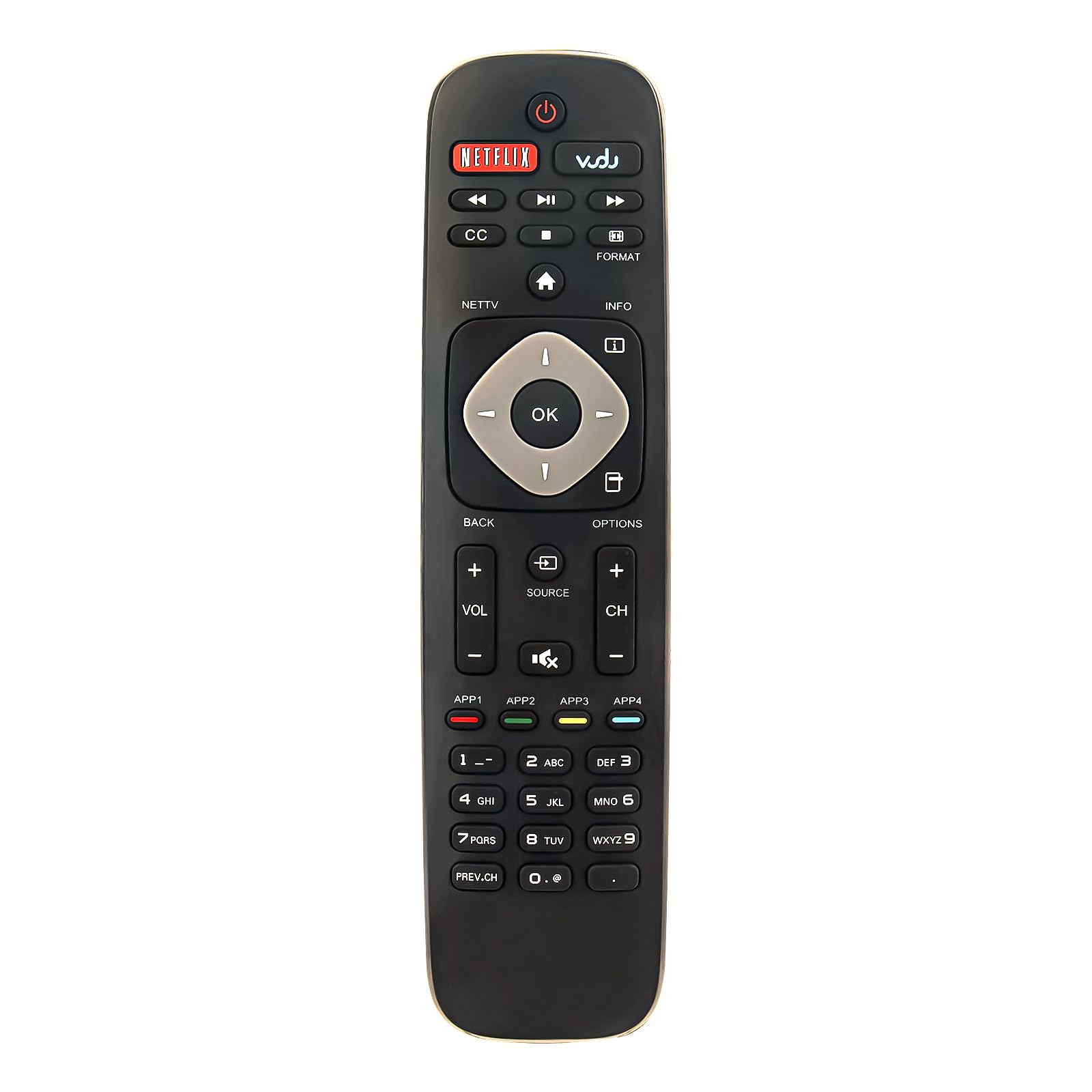 URMT39JHG003 Replaced Remote fit for Philips Smart TV 50PFL3908 46PFL3908 46PFL3608 40PFL4908 39PFL2908 39PFL4408 50PFL1908 29PFL4908 39PFL2608 39PFL2608/F7 50PFL3908/F7 32PFL4908/F7 32PFL4908