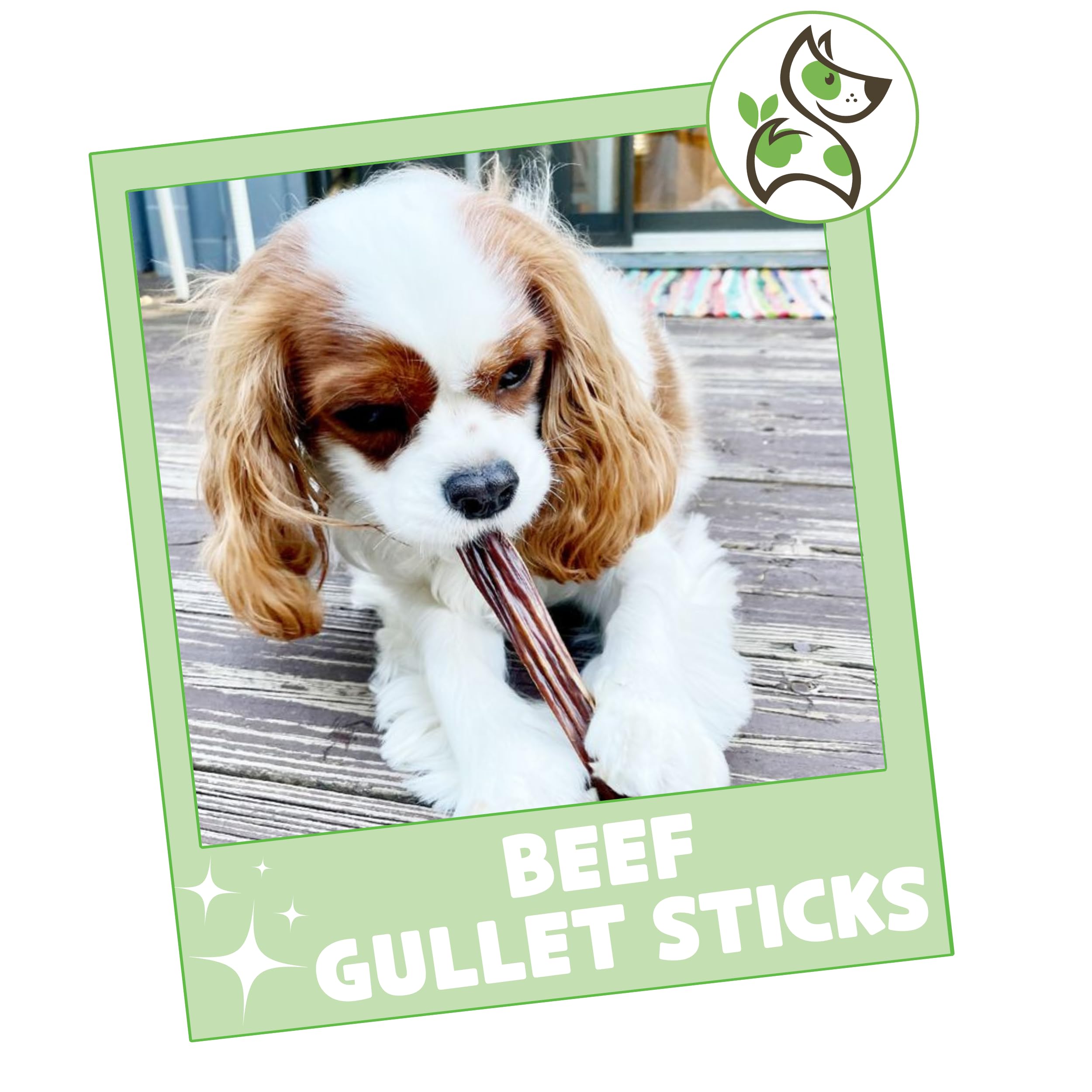 Nature Gnaws Beef Gullet Sticks for Dogs 5-6" (30 Count) - Natural Beef Jerky Stick Dog Chew Treats - Rawhide Free