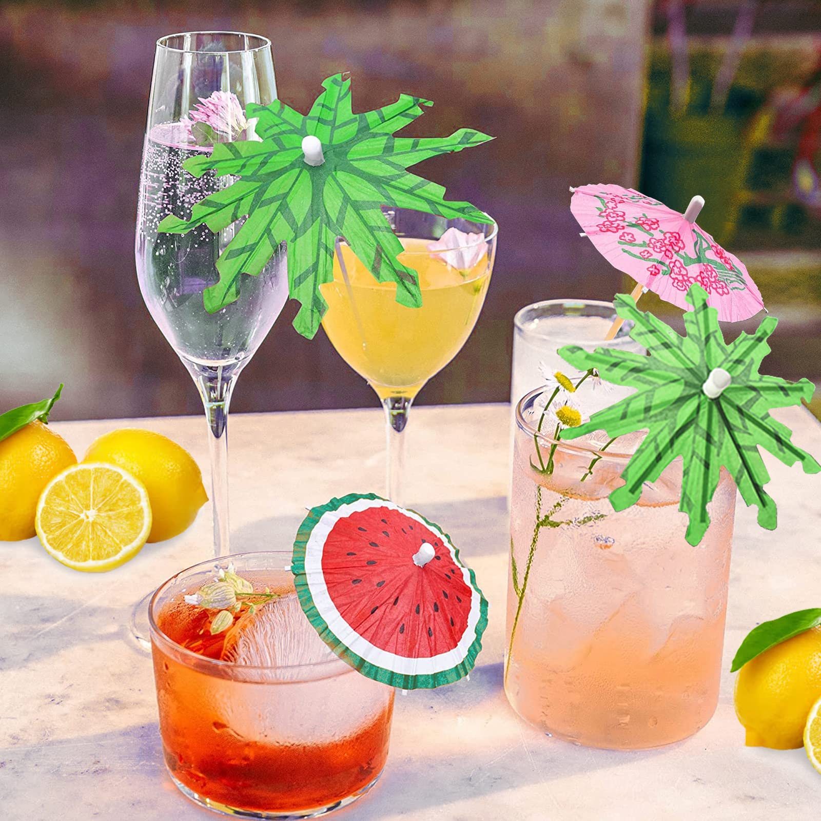 Drink Umbrella,50Pcs Cocktail Umbrella,Cupcake/Fruit Plate/Cocktail Decor Mini Umbrellas For Drinks,Paper Umbrella Drink Decor.