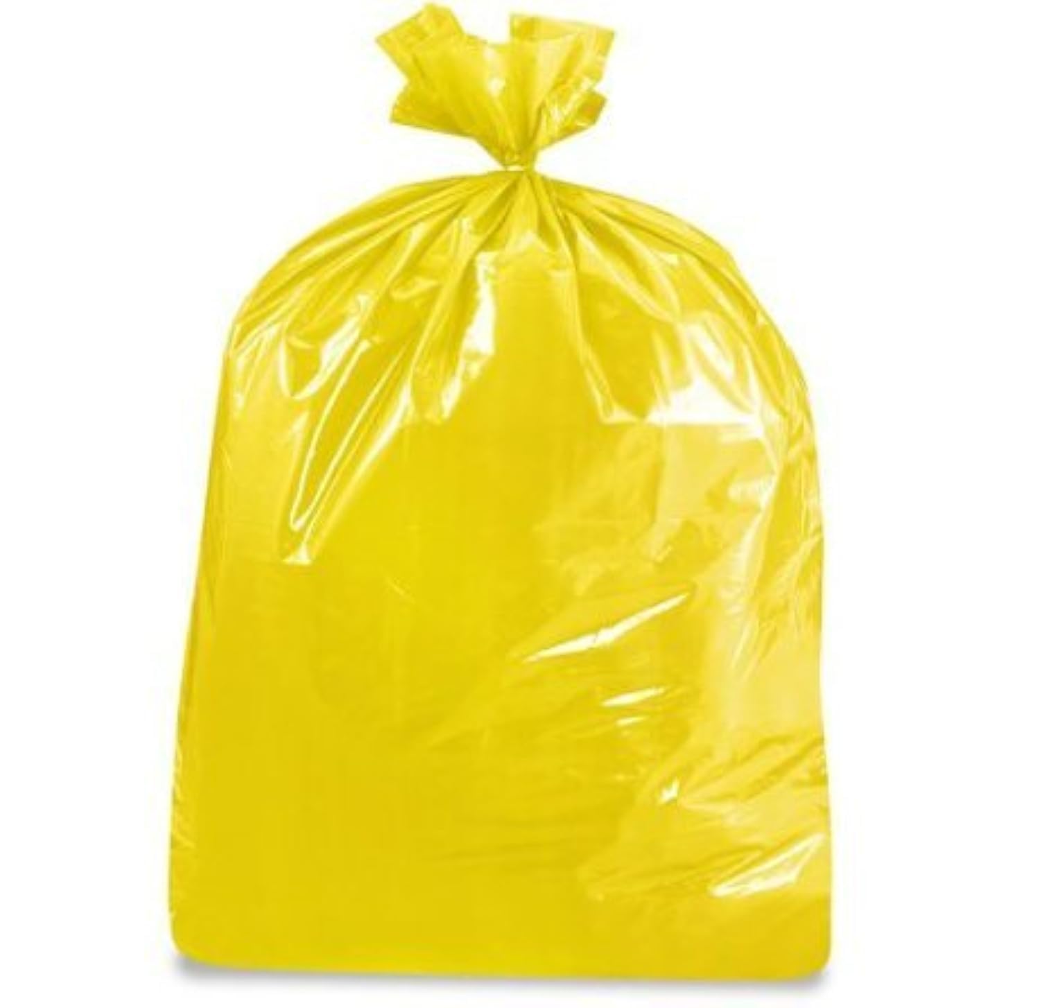 USA-Made Colorful Trash Bags in Variety of Sizes and Colors (10, YELLOW 14 GALLONS)