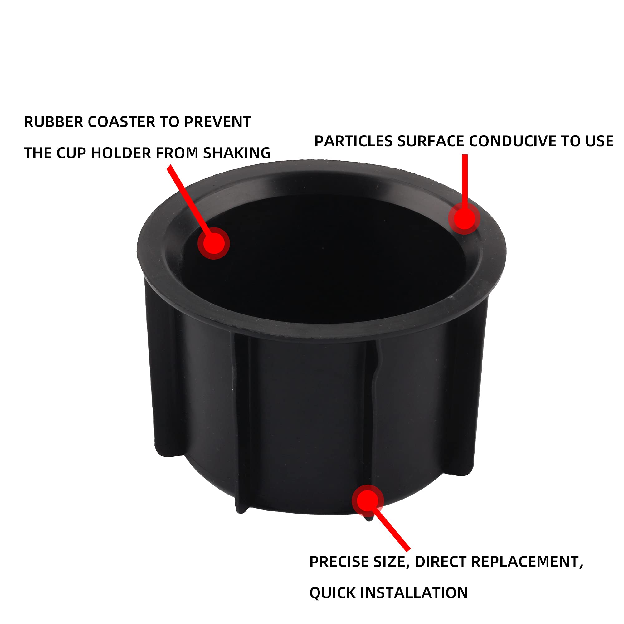 Dasbecan Set of 2 Front Dashboard Drink Cup Holder Assembly Compatible with Toyota FJ Cruiser 2007-2014 Replaces# 55616-35010