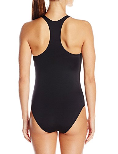 UNOW Women Pro Training Racerback Slimming One Piece Swimsuit (Black,M-L)