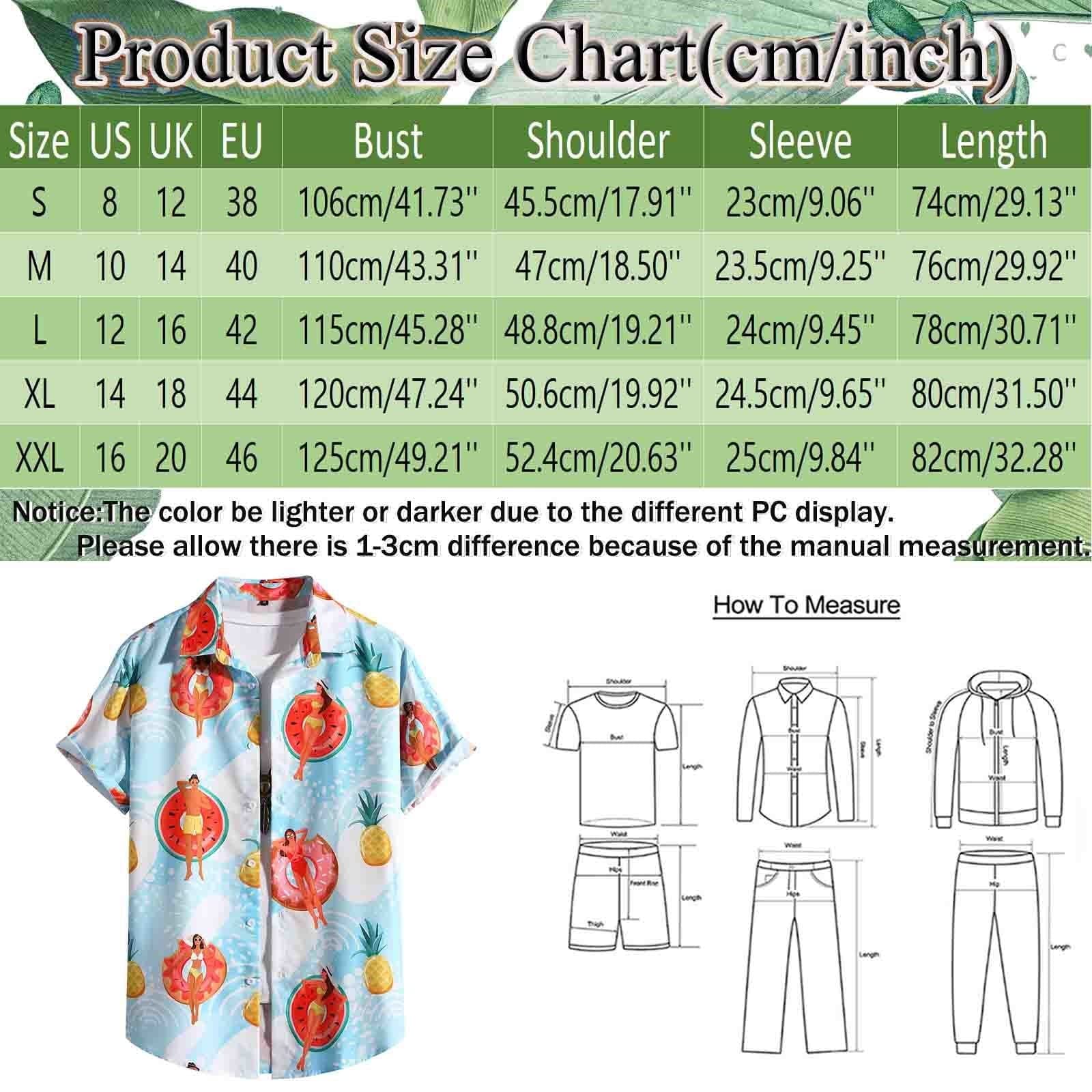 DUOWEI Male Spring and Summer Single Breasted Shirts Casual Print Lapel Beach Short Sleeve Vacation Outdoor Vacation Blue
