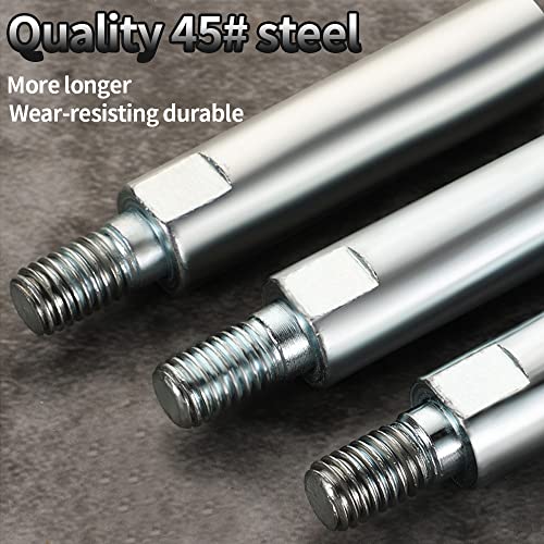 Grinder Extension Shaft, 3pcs Angle Grinder Extension Connecting Rod, Thread Rotary Extension Shaft Set, Angle Grinder Extender Lengthen Rod for 3/8" (Metric M10) Thread Arbor