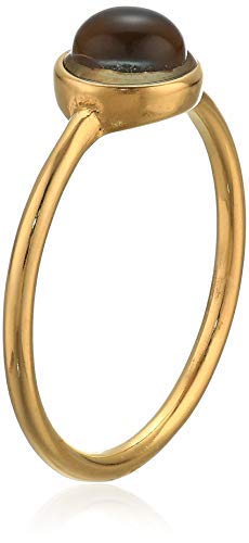 Ello Elli Minimalist Style Stainless Steel Mood Ring (Gold, 10)