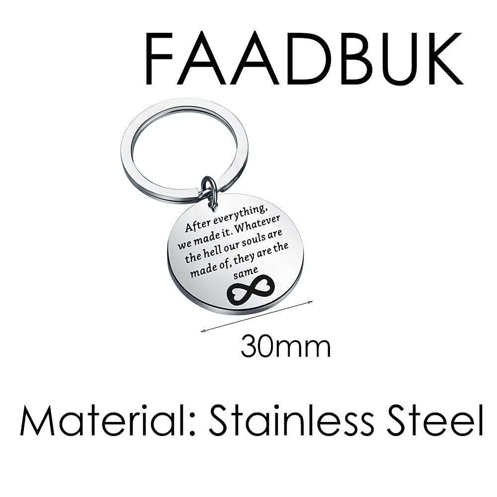 FAADBUK After Movie Inspired Gift Hardin Scott Quote Hardin & Tessa Gift (After Keychain)